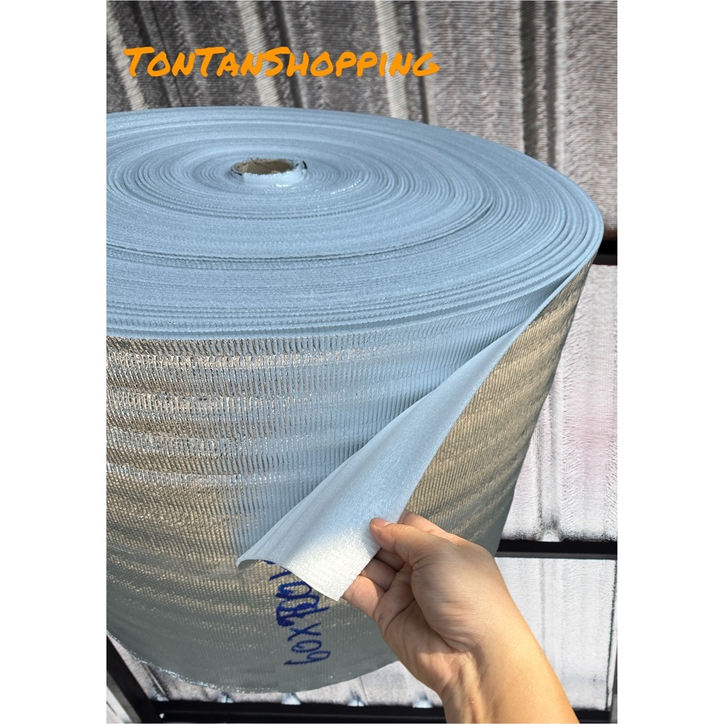 ฉนวนPEเคลือบฟอยล์1ด้าน.หนา2mm.กว้าง60cm.ยาว5-20m สามารถเลือกความยาวได้.Insulation Epe Foam 2mm ...