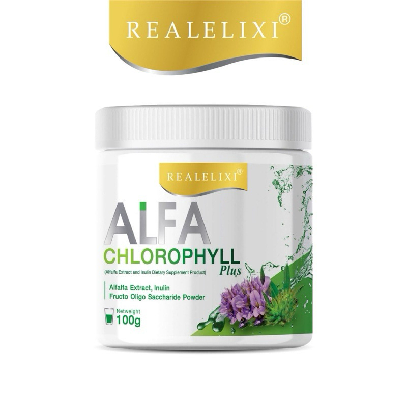 เรียล อัลฟ่า คลอโรฟิลล์ Real Elixir Alfa Chlorophyll Plus (ขนาด 100g.) | Shopee Thailand