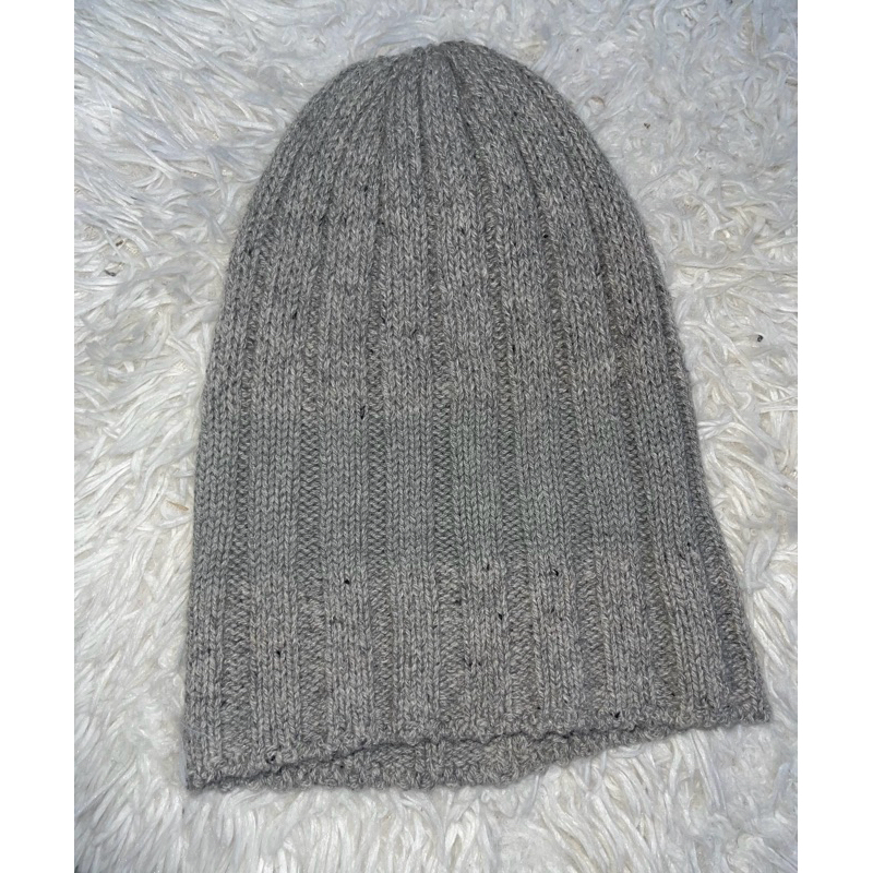 หมวกไหมพรม MUJI : Non-Itchy Ribbed Beanie #14982697484 | Shopee Thailand