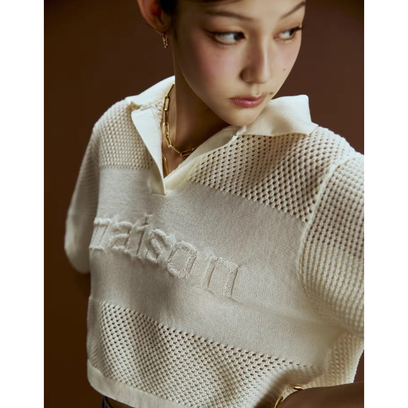 maison KEEPS | Kami Cropped Knitted Tops เสื้อครอปไหมพรม | Shopee Thailand