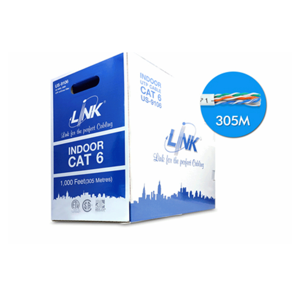 สาย LAN Link cat6 US-9106-LSZH 305M indoor | Shopee Thailand