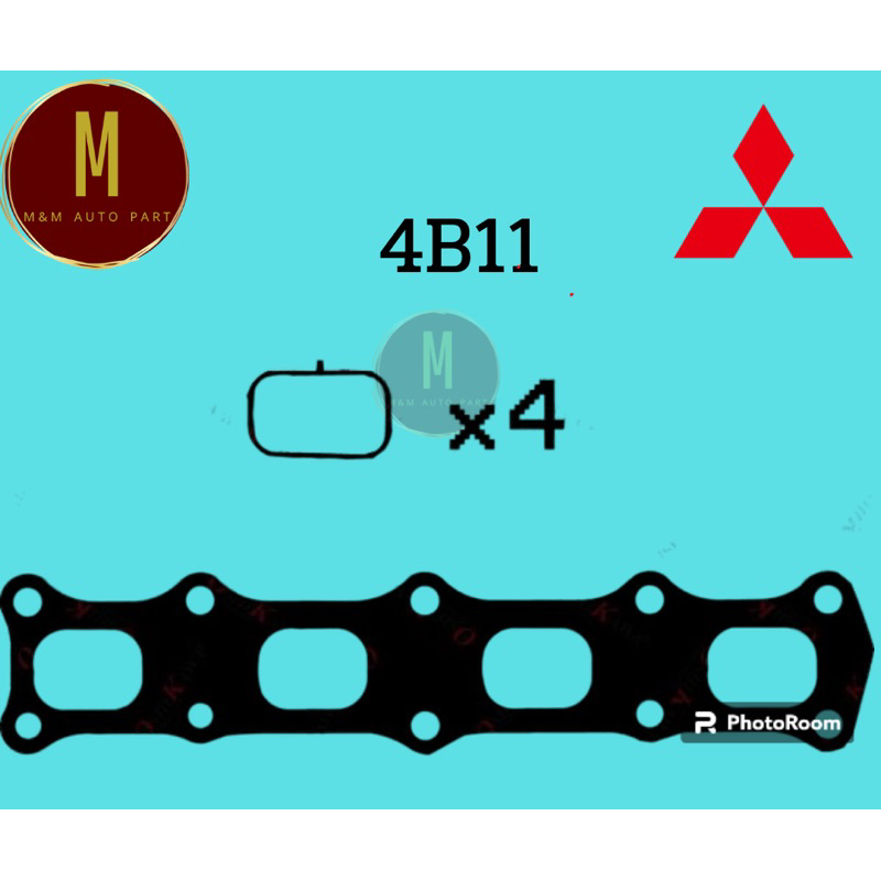 ประเก็นไอดี-ไอเสีย MITSUBISHI 4B11 LANCER EX GT 2000CC MIVECII DOHC 16v ...