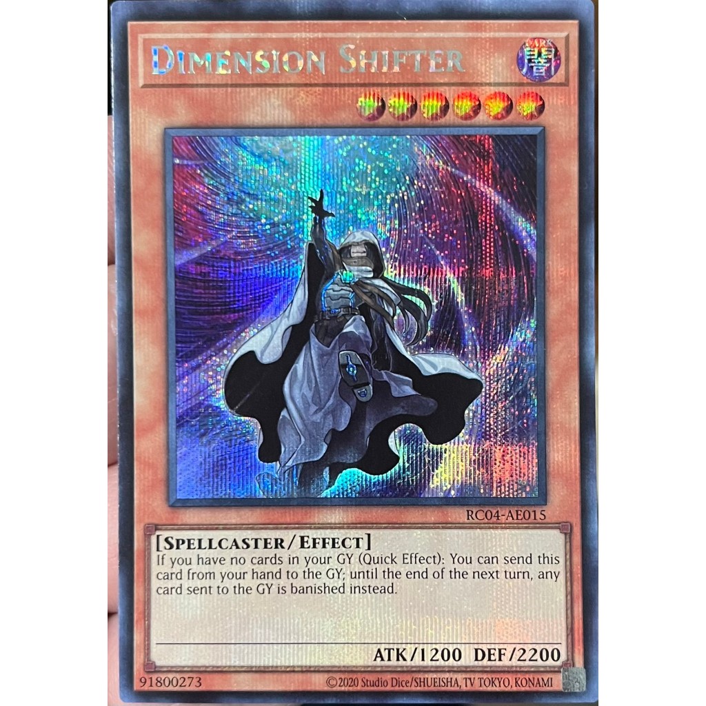 Yugioh Asia-Eng [RC04-AE015] Dimension Shifter (Secret Rare) การ์ดเกม ...