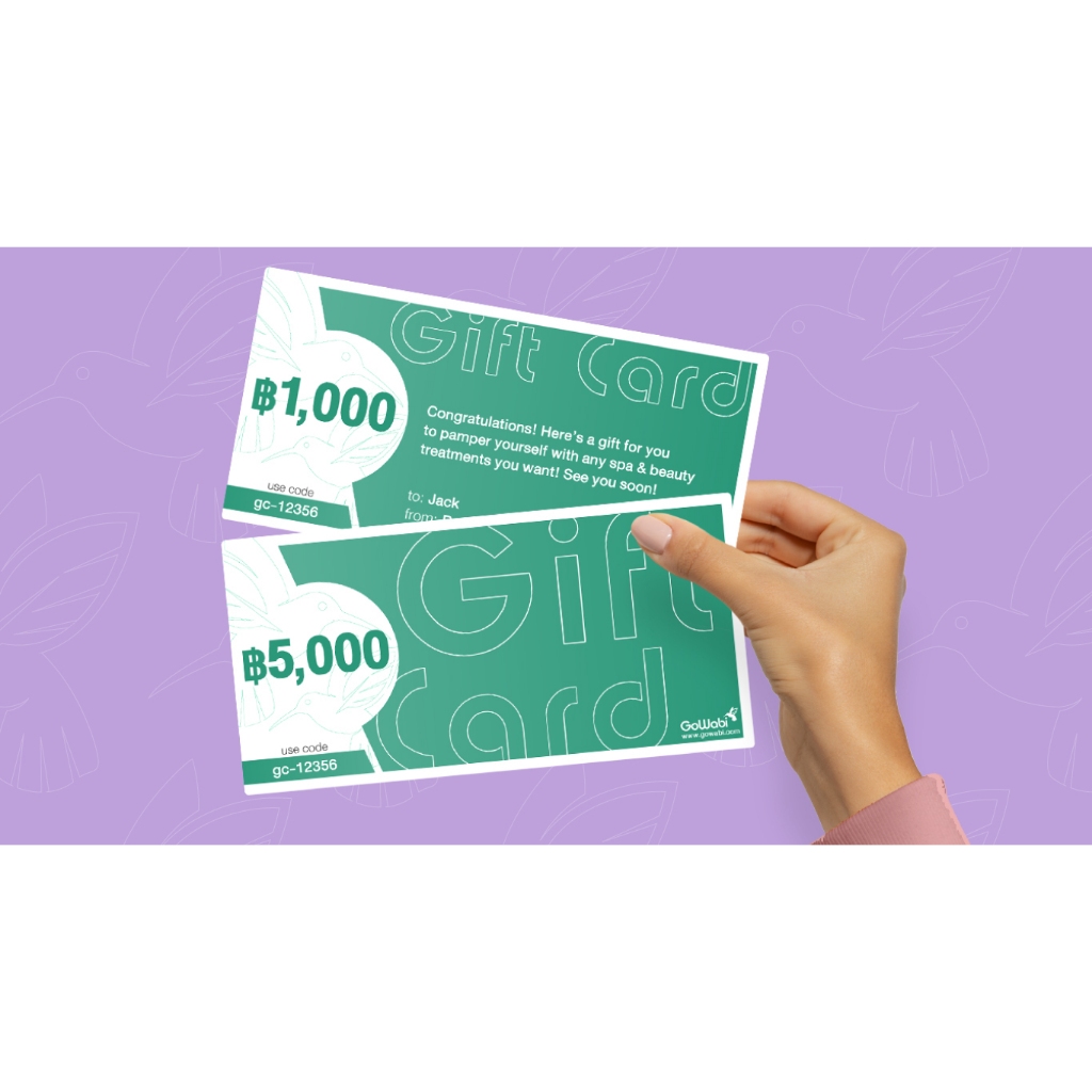 [E-voucher]GoWabi Gift Card-บัตรกำนัล - ฿20,000(60 min) | Shopee Thailand