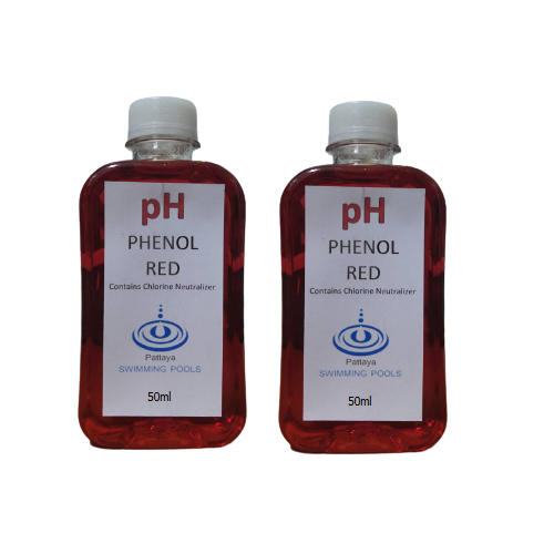 รีฟิวน้ำยาเช็คค่า pH Phenol Red 50ml สระว่ายน้ำ x 2 Test Kit Refills ...