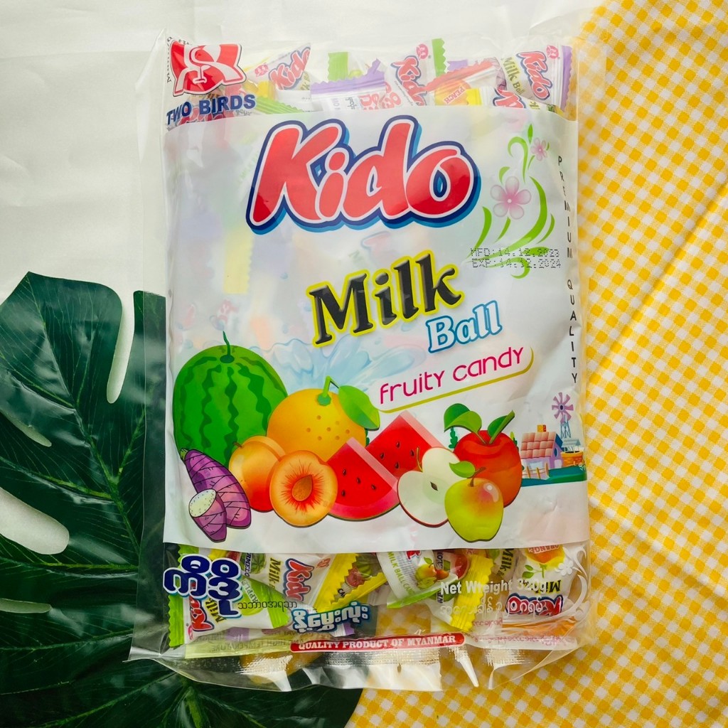 Kido Ball Fruity Candy , Kiki Fruits Lollipop ลูกอมรสผลไม้ และ อมยิ้ม ...