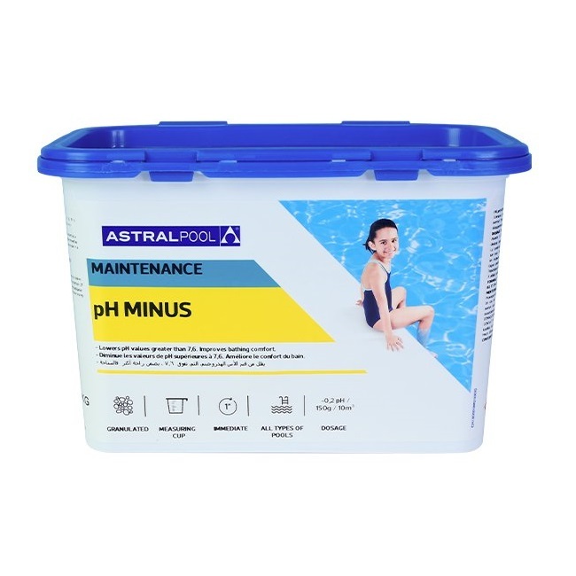 ASTRALPOOL pH Minor ตัวลดค่า pH ขนาด 1.5 กิโลกรัม pH Minor Solid pH reducer for adjusting pH 1.5 ...