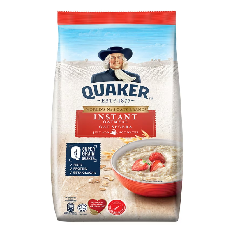 เควกเกอร์ ข้าวโอ๊ต กึ่งสำเร็จ 1000 กรัม - Instant Oatmeal 1000g Quaker brand | Shopee Thailand