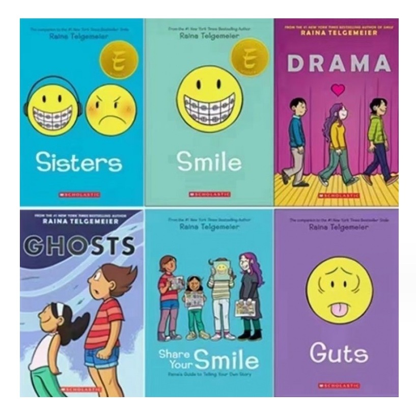 Scholastic Raina Telgemeier Collection 10 volumes นิทานภาษาอังกฤษ ...