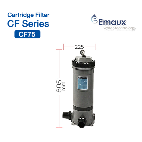 ถังกรองสระว่ายน้ำ EMAUX CF Series Cartridge Filters ถังกรองกระดาษ CF25 CF50 CF75 CF100 CF150 ...