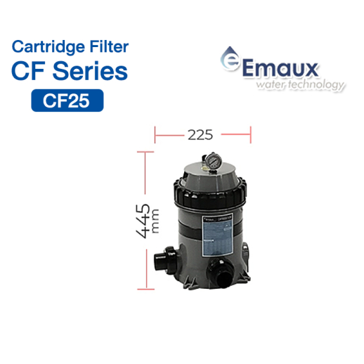 ถังกรองสระว่ายน้ำ EMAUX CF Series Cartridge Filters ถังกรองกระดาษ CF25 CF50 CF75 CF100 CF150 ...