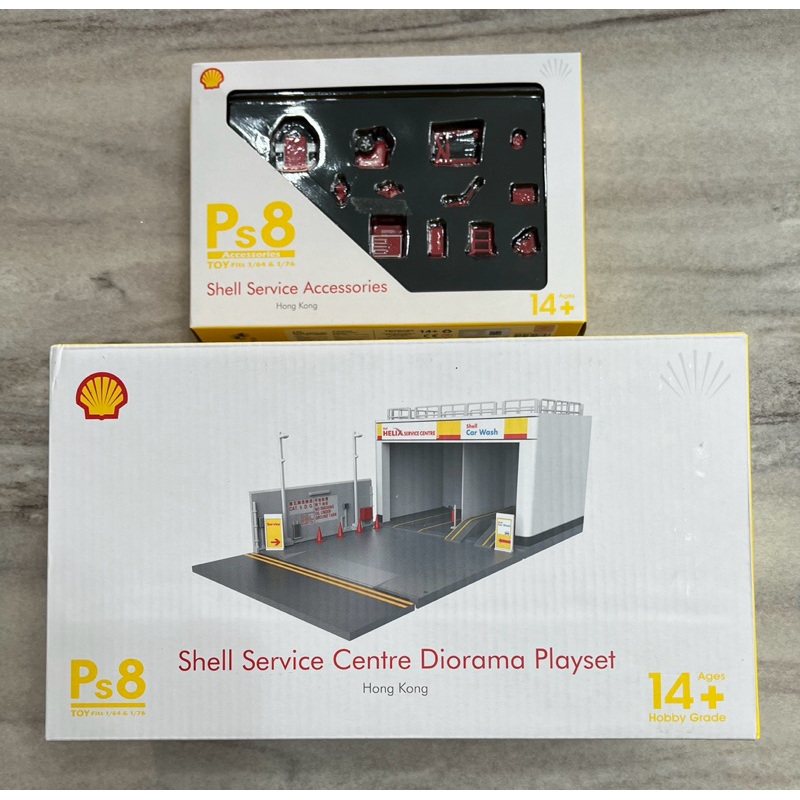 Shell Service Centre Diorama 1/64 Tinyยกชุด 2 กล่อง | Shopee Thailand