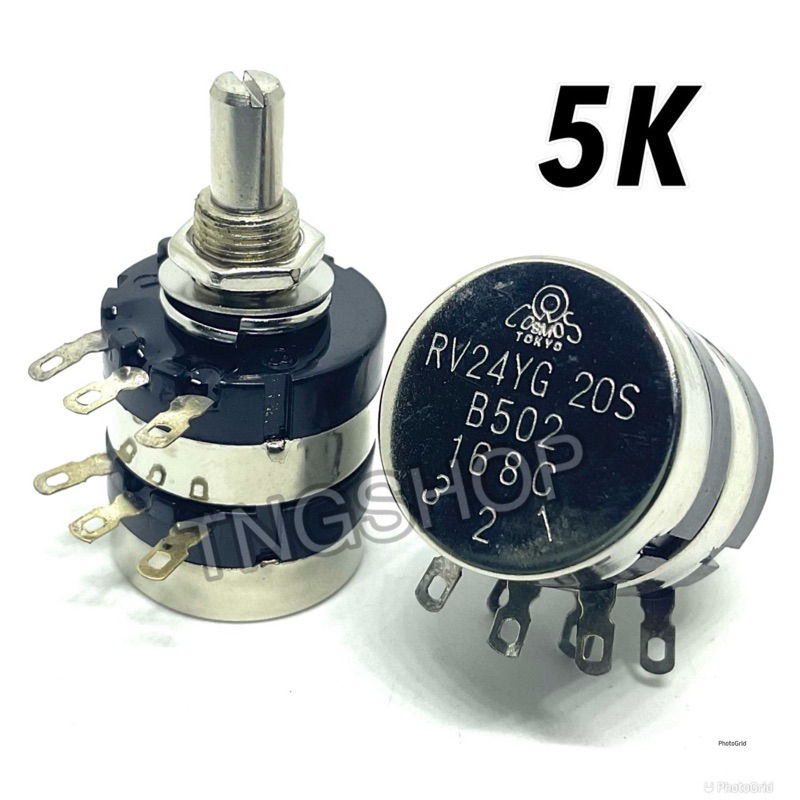 RV24YG 20S 2ชั้น 2W VR วอลลุ่ม ค่าต้านทาน 5K 10K 50K 100K 250K พร้อมส่ง ...