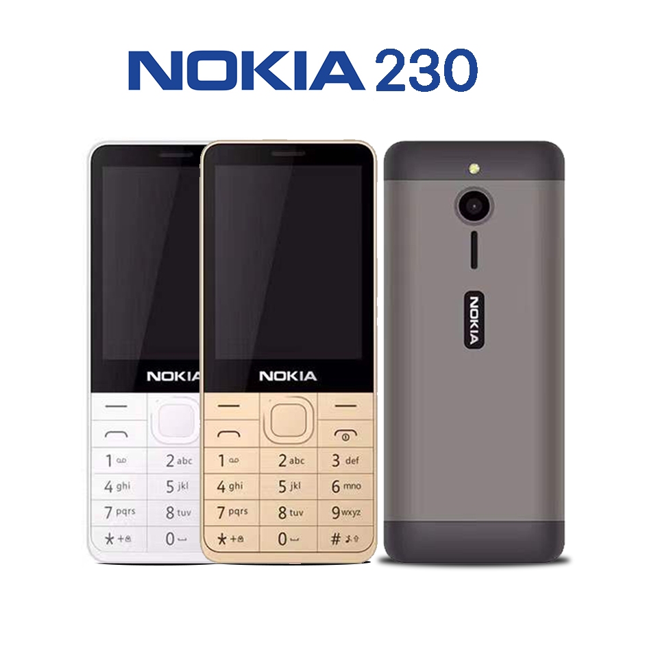 โทรศัพท์มือถือปุ่มกด Nokia 230 รุ่นโนเกีย หน้าจอใหญ่/ปุ่มกดใหญ่ใช้งาน ...