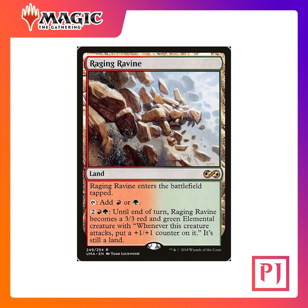[MTG] Raging Ravine [UMA] [LAND] [RARE] [NORMAL] [ENG] (การ์ดเมจิค ...