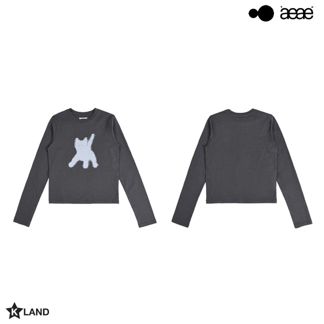 AEAE - FLASHED CATS EYE LONG SLEEVE เสื้อยืด แขนยาว (AEA24TL0001W) | Shopee Thailand