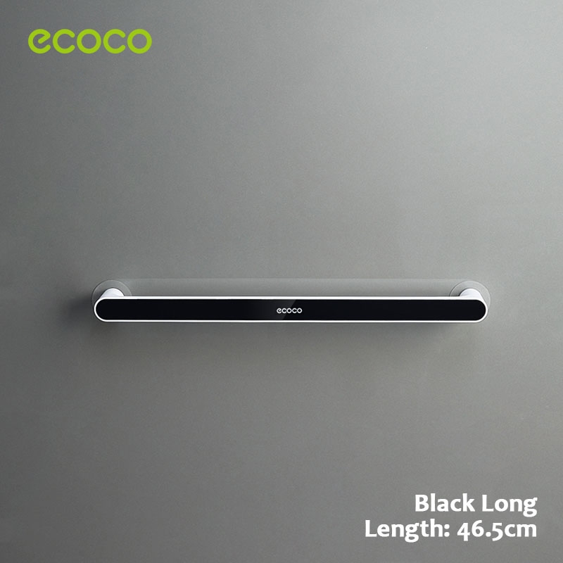 [พร้อมส่ง]ECOCO ราวแขวนผ้าห้องน้ำ ติดผนัง ไม่ต้องเจาะ พร้อมสติ๊กเกอร์ ...