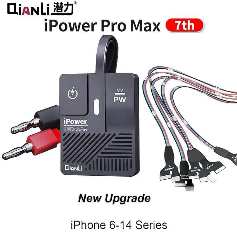 Qianli iPower PRO MAX สำหรับ iP 6/7/8/X/XS สูงสุด/11PM/12/13/14ทดสอบการซ่อมสายเคเบิล DC ควบคุม ...