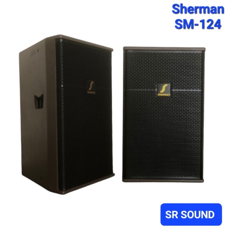 SHERMAN SM124 ลำโพงเสียงกลางแหลม แบบกลางแจ้ง ขนาด 12 นิ้ว รอบรับกำลัง ...