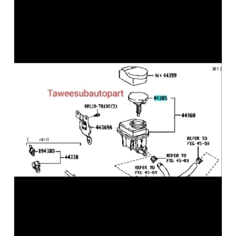 ฝาปิดกระป๋องน้ำมันเพาเวอร์แท้ REVO'15 FORTUNER'15 1GD 2GD 44305-0K030 ...