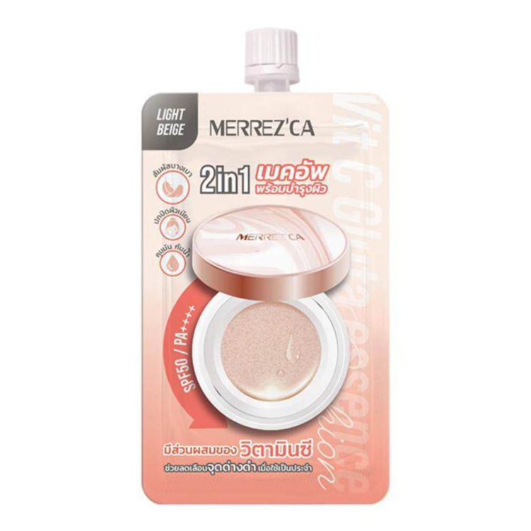 Merrez'ca Vit C Gluta essence cushion SPF50+ / PA++++ เมอร์เรซกา วิต ซี ...