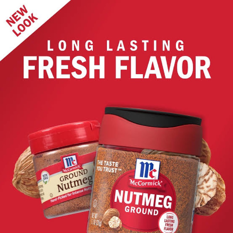 mccormick Nutmeg ground 40g. ลูกจันทร์ป่น นำเข้า ขวดแก้ว พร้อมส่ง | Shopee Thailand