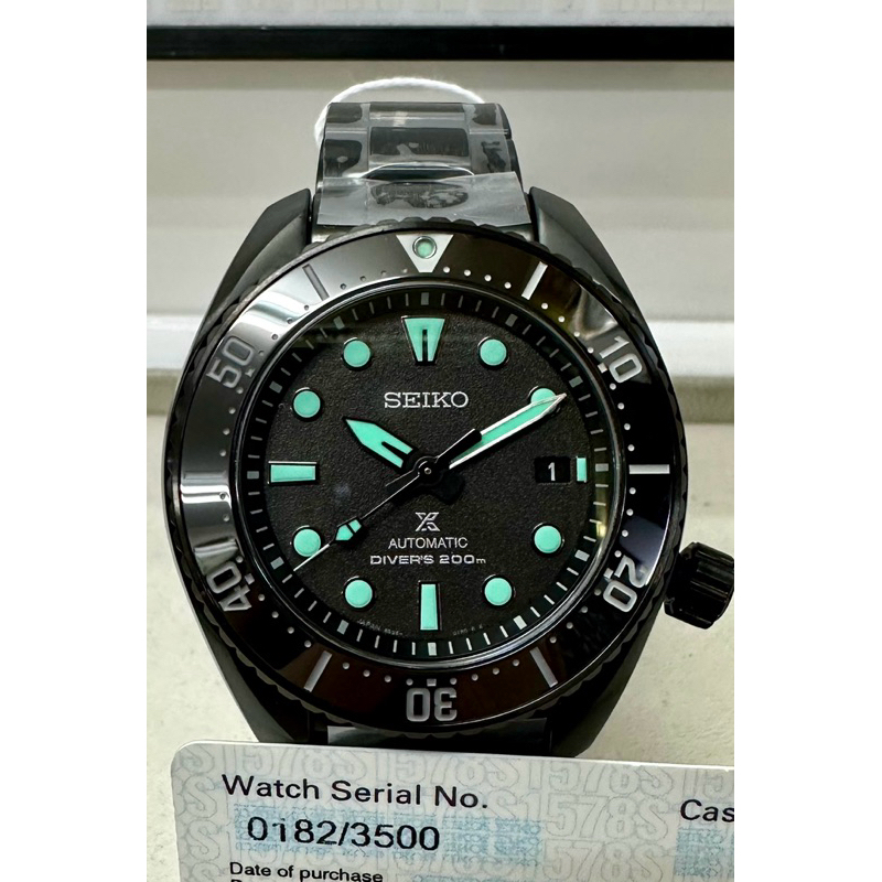 SEIKO Prospex The Black Series Diver's Limited Edition รุ่น SPB433J1 ...