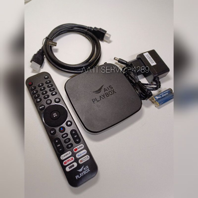 กล่อง AIS Play Box V4 มือสอง (ไม่มีรายเดือน) อุปกรณ์ครบ กล่อง AndroidTv ...