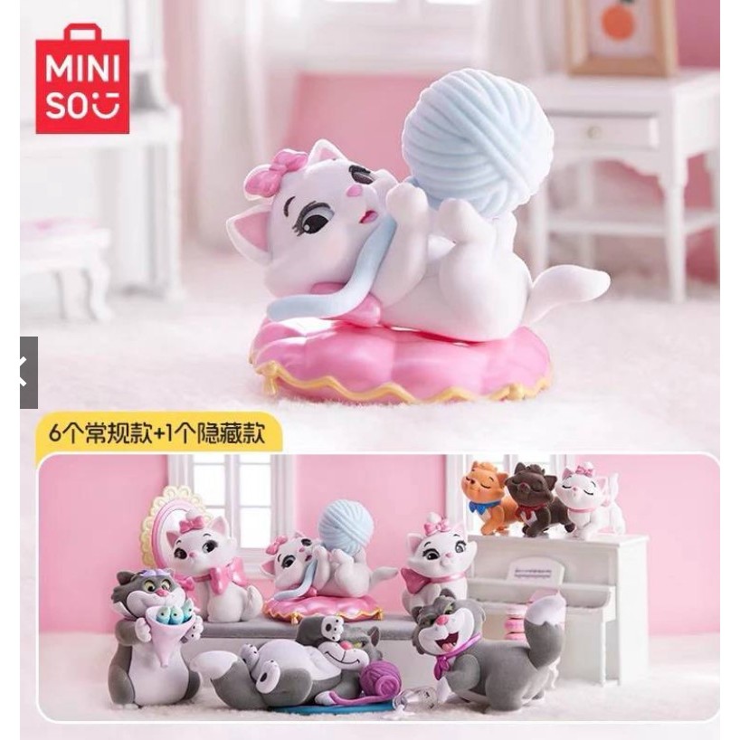 📌[พร้อมส่ง]📌 โมเดลกล่องสุ่มMiniso Fluffy cat Lucifer and Marie งาน ...