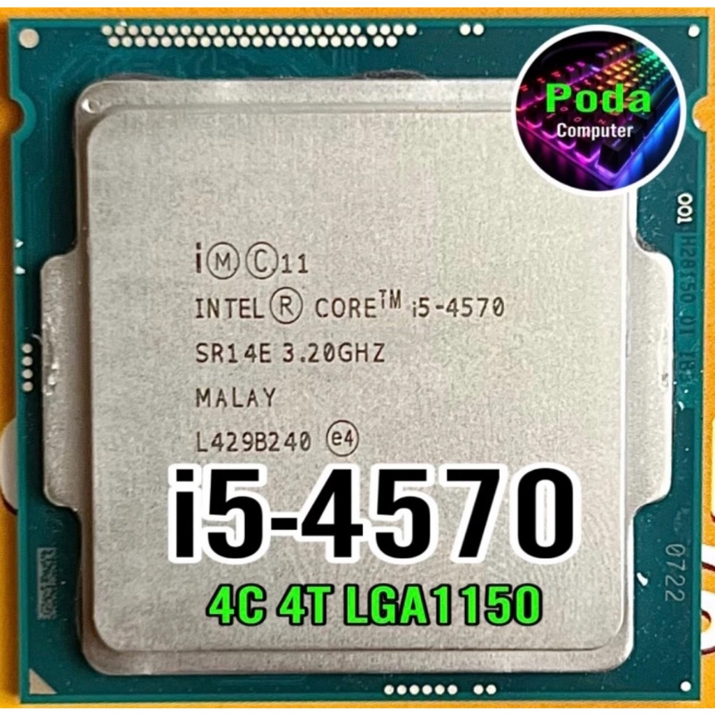 ซีพียู CPU intel i5-4460/ i5-4570/ i5-4590 / i5-4590S/ i5-4670/ i5-4690/ i5-4690K/ iSocket 1150 ...