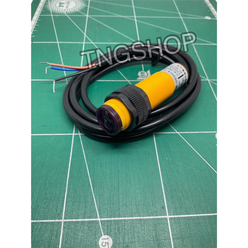 E3F-DS30C4 โฟโต้เซ็นเซอร์ เซ็นเซอร์จับวัตถุ ระยะ10-30cm 6-36VDC ชนิด NPN NO proximity sensor ...
