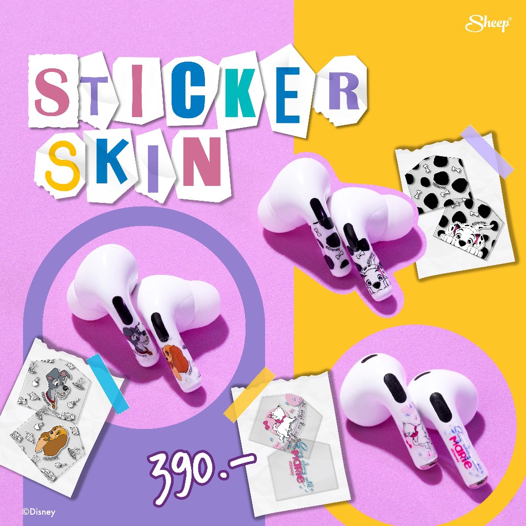 [Wrap for Airpods] Disney Sticker Skin For Airpods 1-2 / 3 / Pro1-2 ติด ...