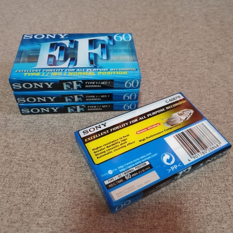 ม้วนเทปเปล่า Sony EF 60 นาที | Shopee Thailand
