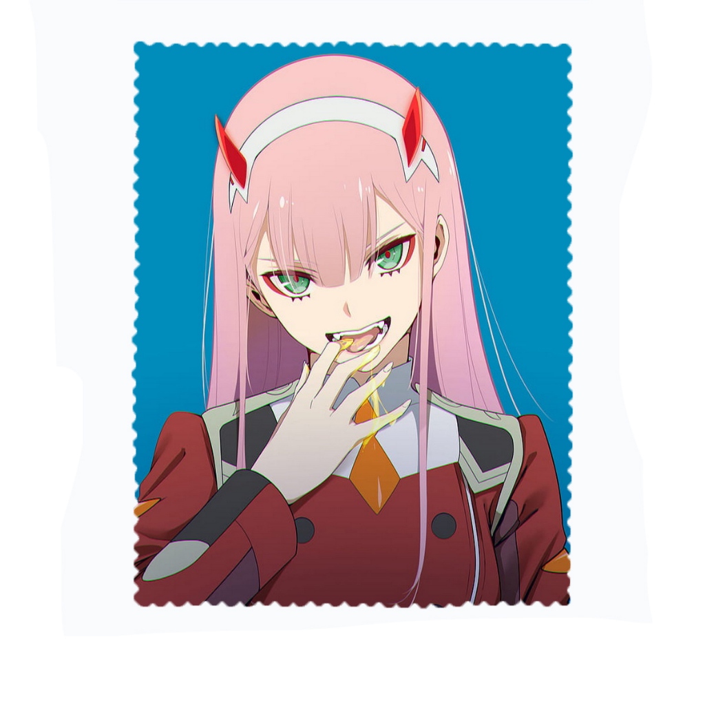 ผ้าเช็ดแว่นตา เช็ดเลนส์ ไมโครไฟเบอร์ อนิเมะ Anime ญี่ปุ่น darling in ...