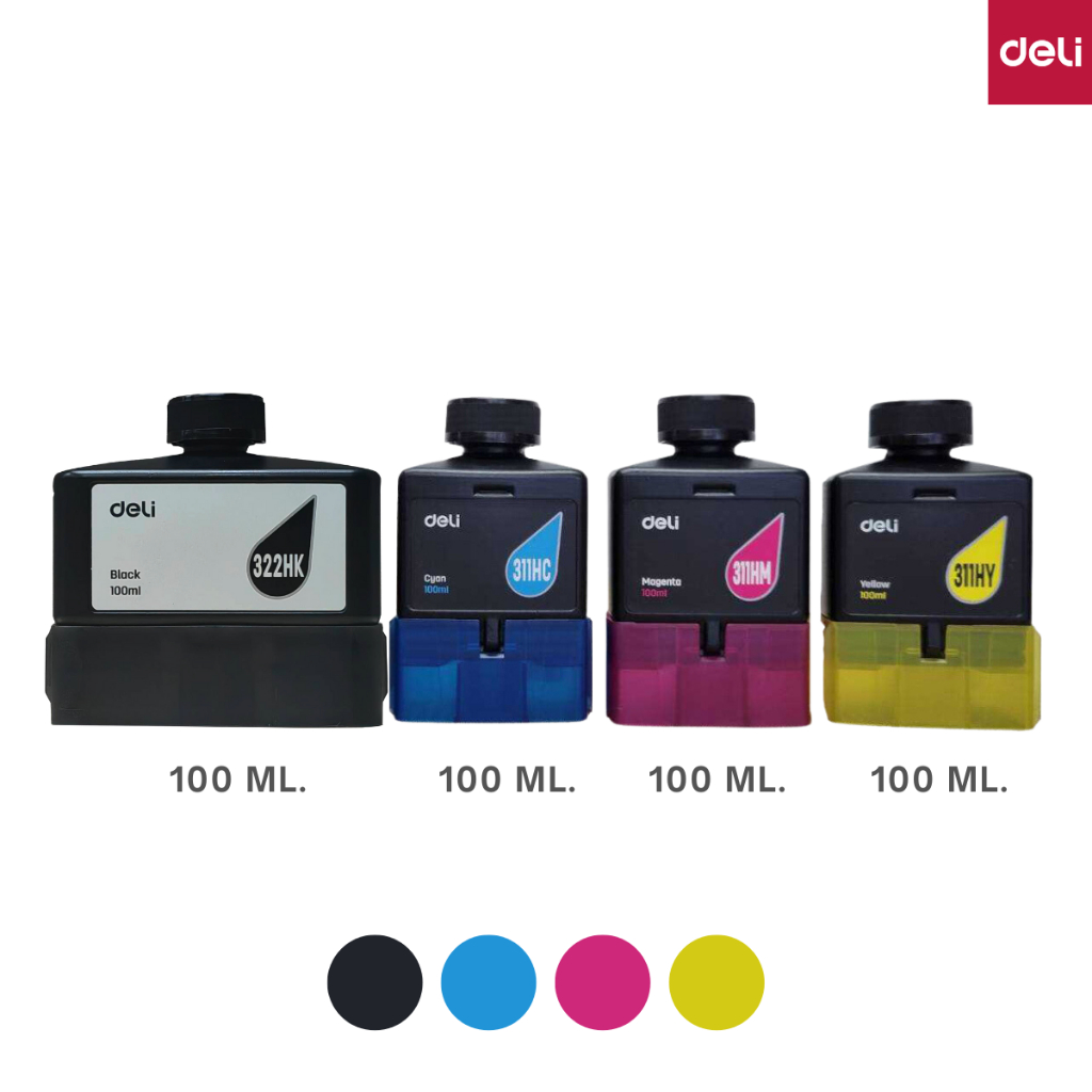 หมึกเติม DELI INKJET D311NW ขนาด 100ML. | Shopee Thailand