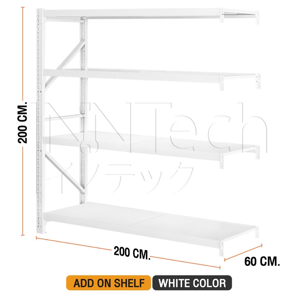 InnTech Warehouse Shelf ชั้นวางของ วางสินค้า เหล็กฉาก 4 ชั้น รุ่น IT ...