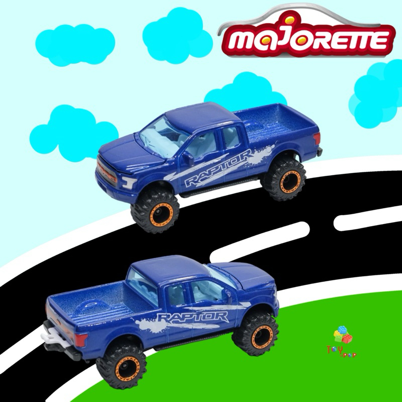 โมเดลรถ โมเดลรถเหล็ก Majorette รถกระบะ Ford Ranger Raptor F150 ยกสูง สี ...