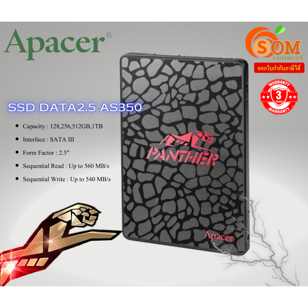 Apacer AS350 (128GB|256GB|512GB|1TB SSD) SSD 2.5 SATA Read : Up to 560 ...