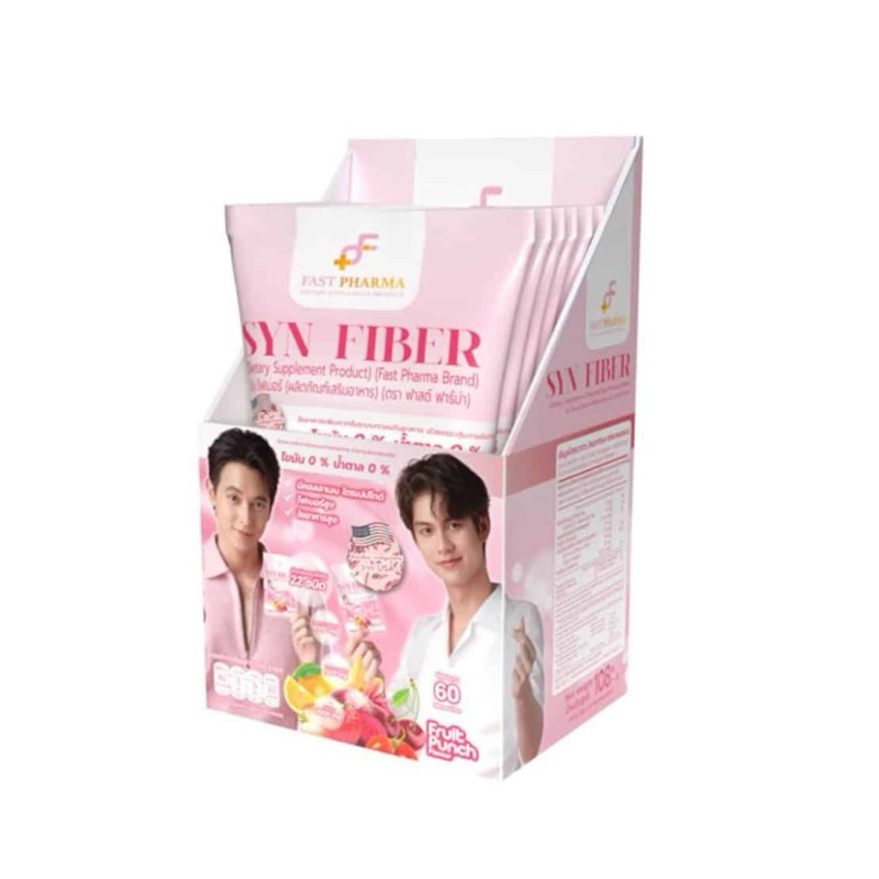FAST PHARMA SYNFIBER FRUIT PUNCH FLAVOUR 108 กรัม (6 ซอง ขนาด 18 กรัม) | Shopee Thailand