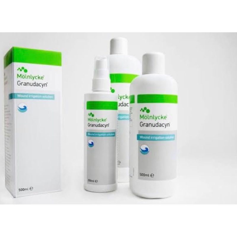 Granudacyn Solution (น้ำยากรานูดาซิน)ไฮเปร์คลอรัสเอซิส 500ml, 1000 ml ...