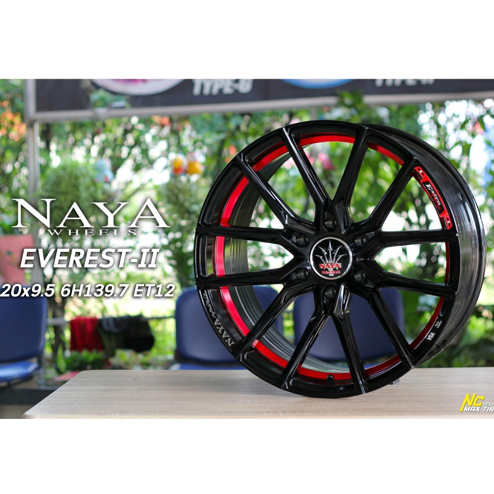 อแม็กขอบ20 / NAYA Everest-II / 20x9.5 6H139.7 ET12 / รถกระบะยกสูง และ PPV / ราคาต่อรวม 4 วง ...