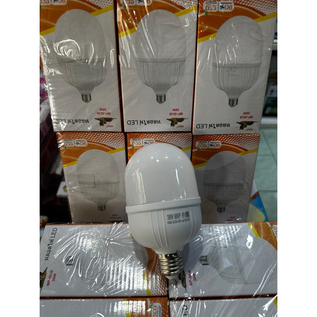 หลอดไฟ LED ยี่ห้อ MRP 36 วัตต์ เเสงขาว รุ่น MP-3336 เเละ MP-5038(เเพ็ค ...