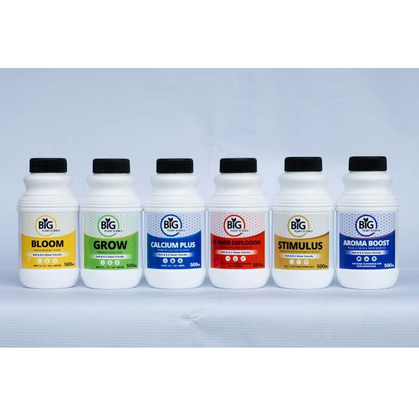 Big Plant Science - Pro Set - Grow, Calcium Plus, Bloom, Aroma Boost ...