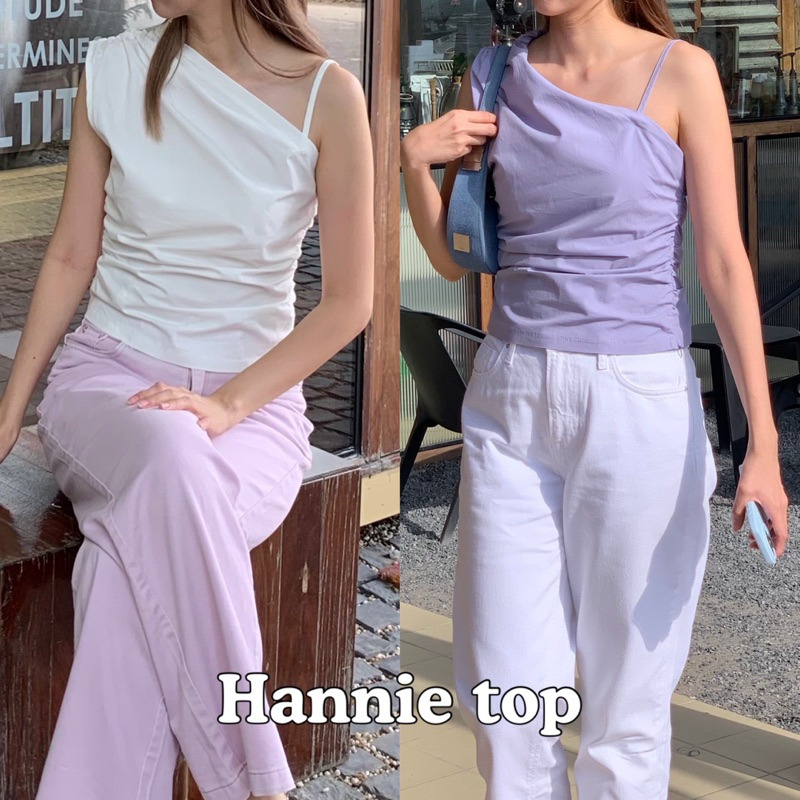(เหลือ224.- เก็บโค้ดลดร้านโค้ดคุัม 30%)MIDI-Hannie Top เสื้อเปิดไหล่ 1 ...