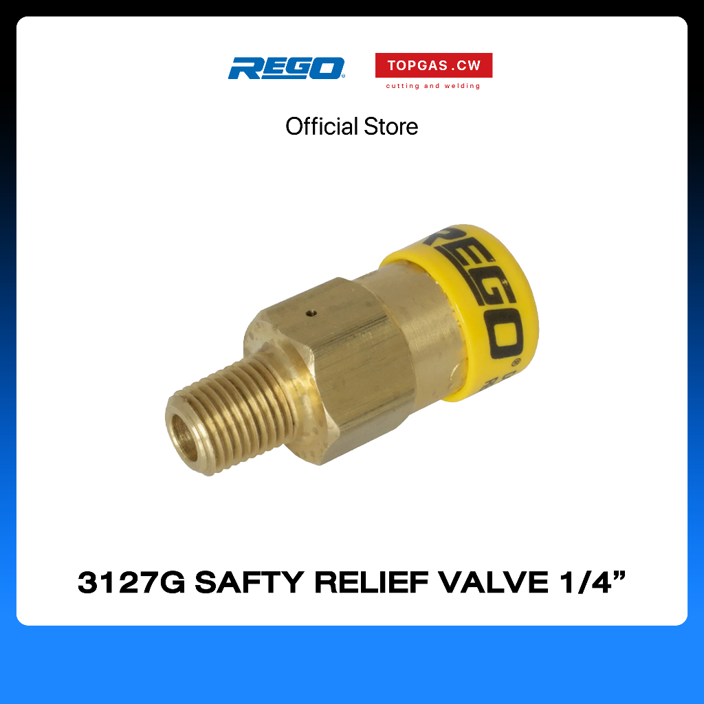 SAFETY RELIEF VALVE 1/4” เซฟตี้รีลีฟวาล์ว REGO รุ่น 3127G topgascw ... SAFETY RELIEF VALVE 1/4” เซฟตี้รีลีฟวาล์ว REGO รุ่น 3127G topgascw ...