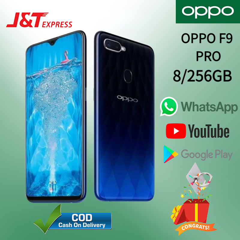 ในสต็อก OPPO F9/F9PRO โทรศัพท์ใหม่ (ของแท้ 100%) RAM 8GB ROM 256GB รับ ...