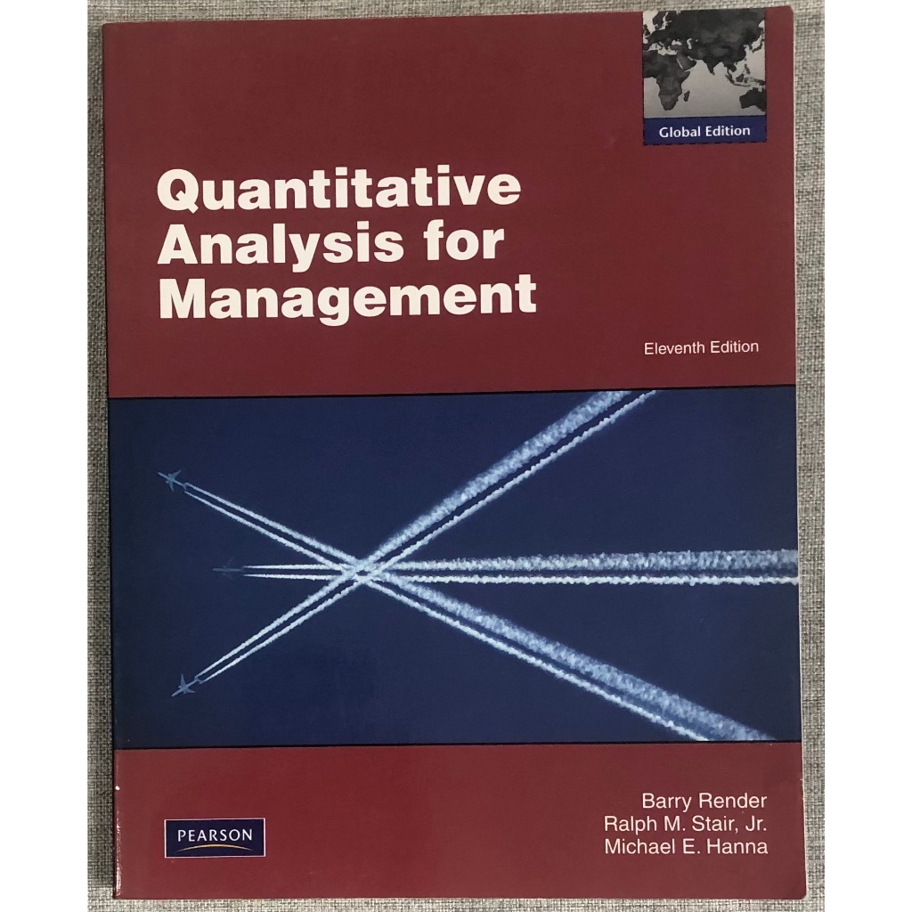 Quantitative Analysis for Management Booked by Barry Render, Ralph M ...