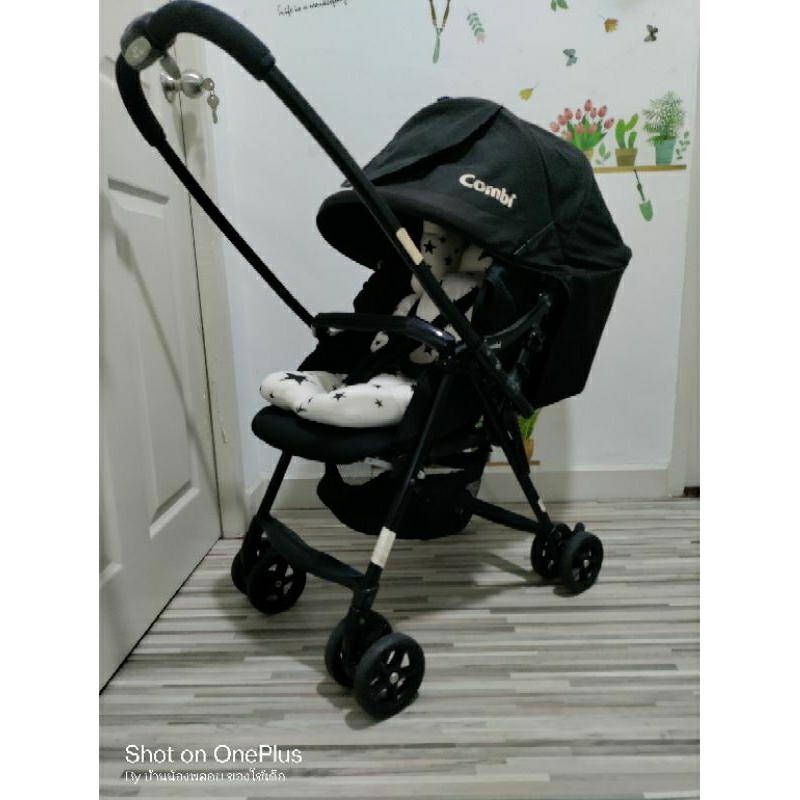 รถเข็นเด็กมือสองญี่ปุ่น Combi well comfort เด็กแรกเกิด เข็นสองทาง สภาพ ...