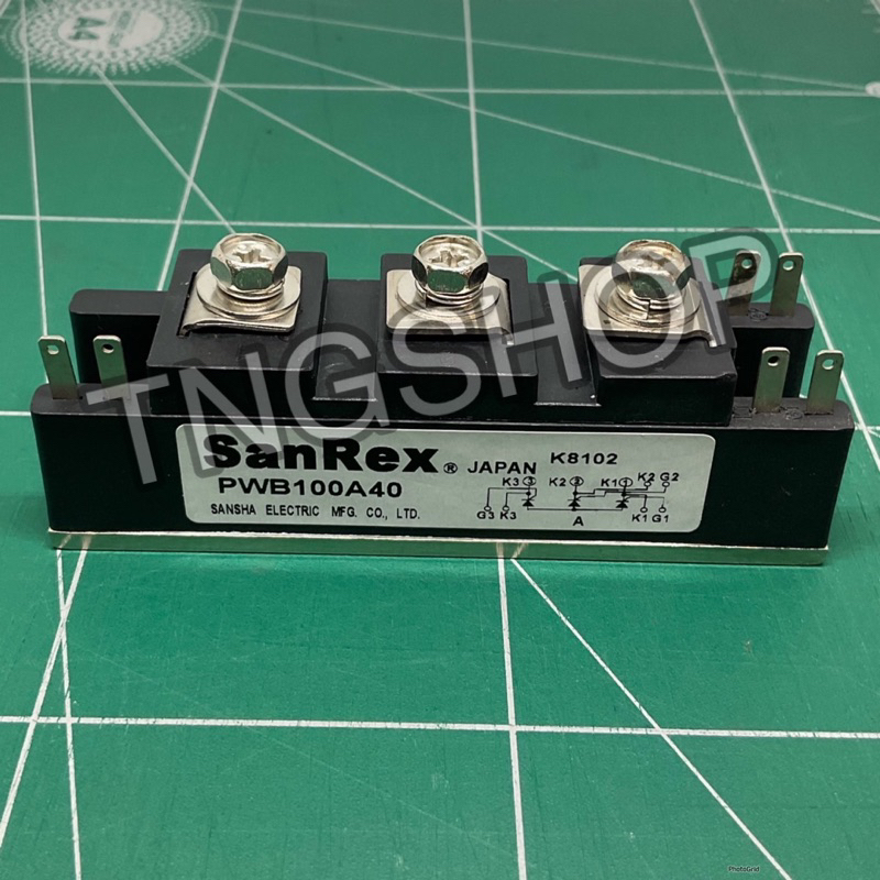 PWB100A40 SanRex thyristor module 400V 100A โมดูล JAPAN (ของใหม่) สินค้าพร้อมส่ง | Shopee Thailand
