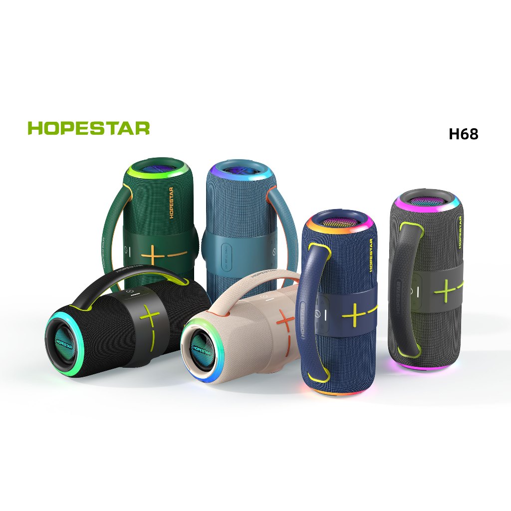 Hopestar H68 รุ่นใหม่ ลำโพงบลูทูธ แบบพกพา เสียงดีลำโผง50W เบสแน่น มีไฟ ...